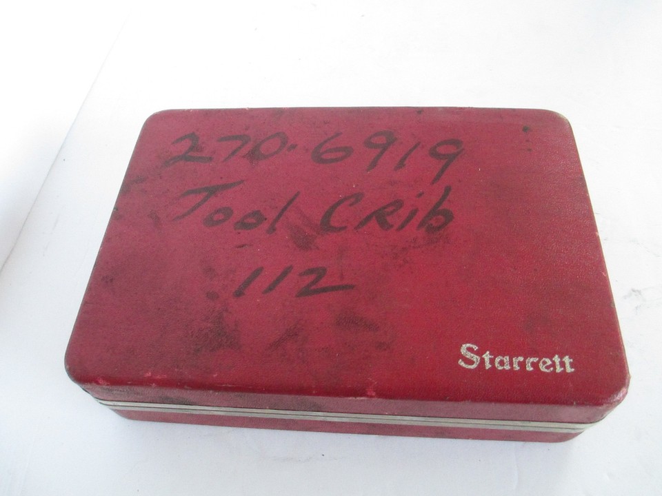 Vintage L. S. Starrett No. 196 Dial Indicator .001 Set w/Accessories ...