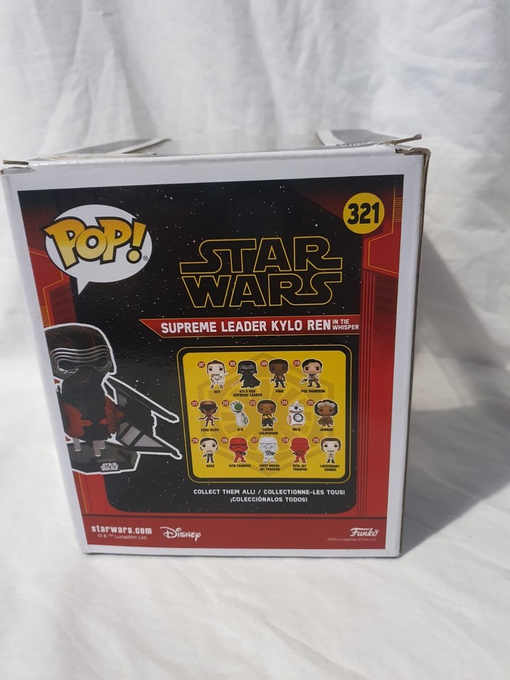 Funko POP - Star Wars - Supreme Leader Kylo Ren In Tie Whisper 321 ...