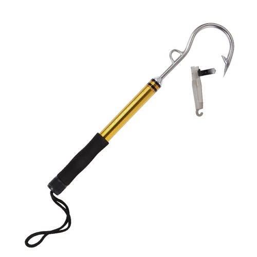 Jenzi Gaffe en Acier Inoxydable 48cm Pêche en Mer Lance Gaffhaken ...