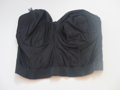Goddess Lace Longline CORSET Bra 0689 BLACK LACE 46FF (US) / 46F (UK ...