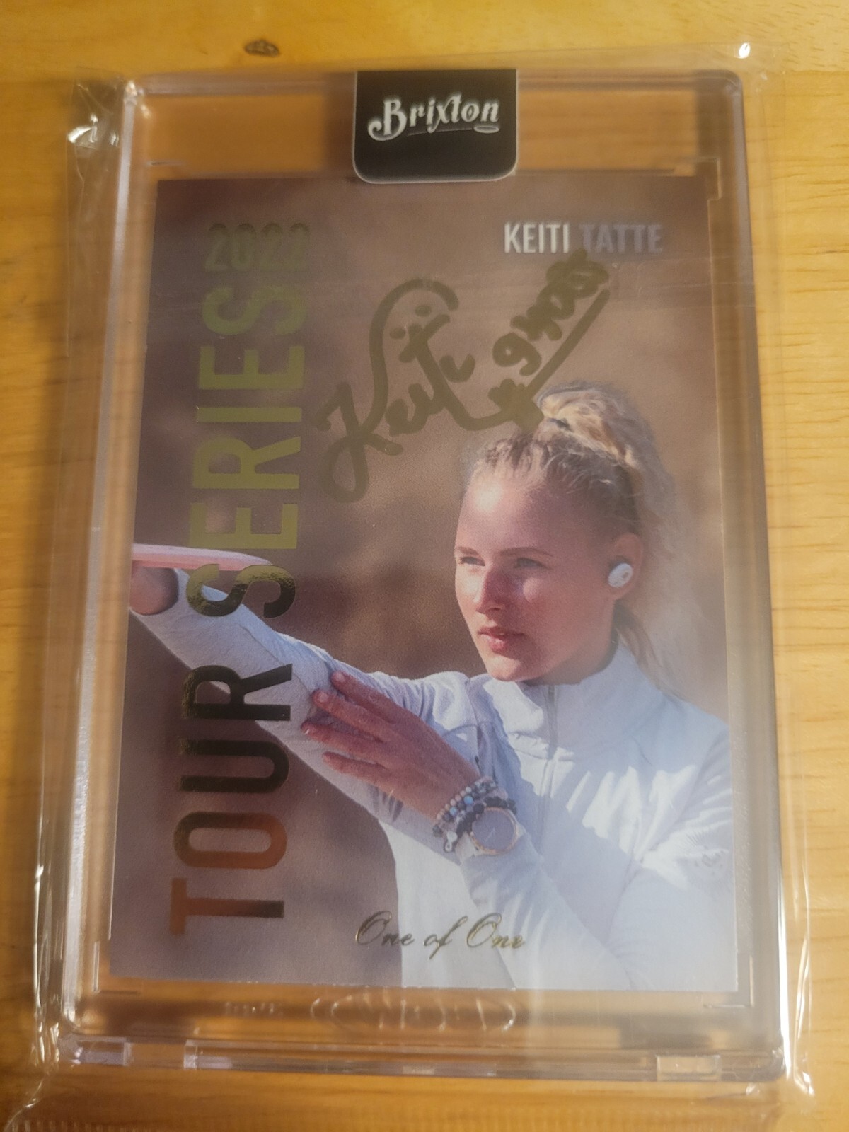 2022 Brixton Disc Golf Tour Series GOLD Auto Keiti Tatte #'d 1/1 Rookie ...