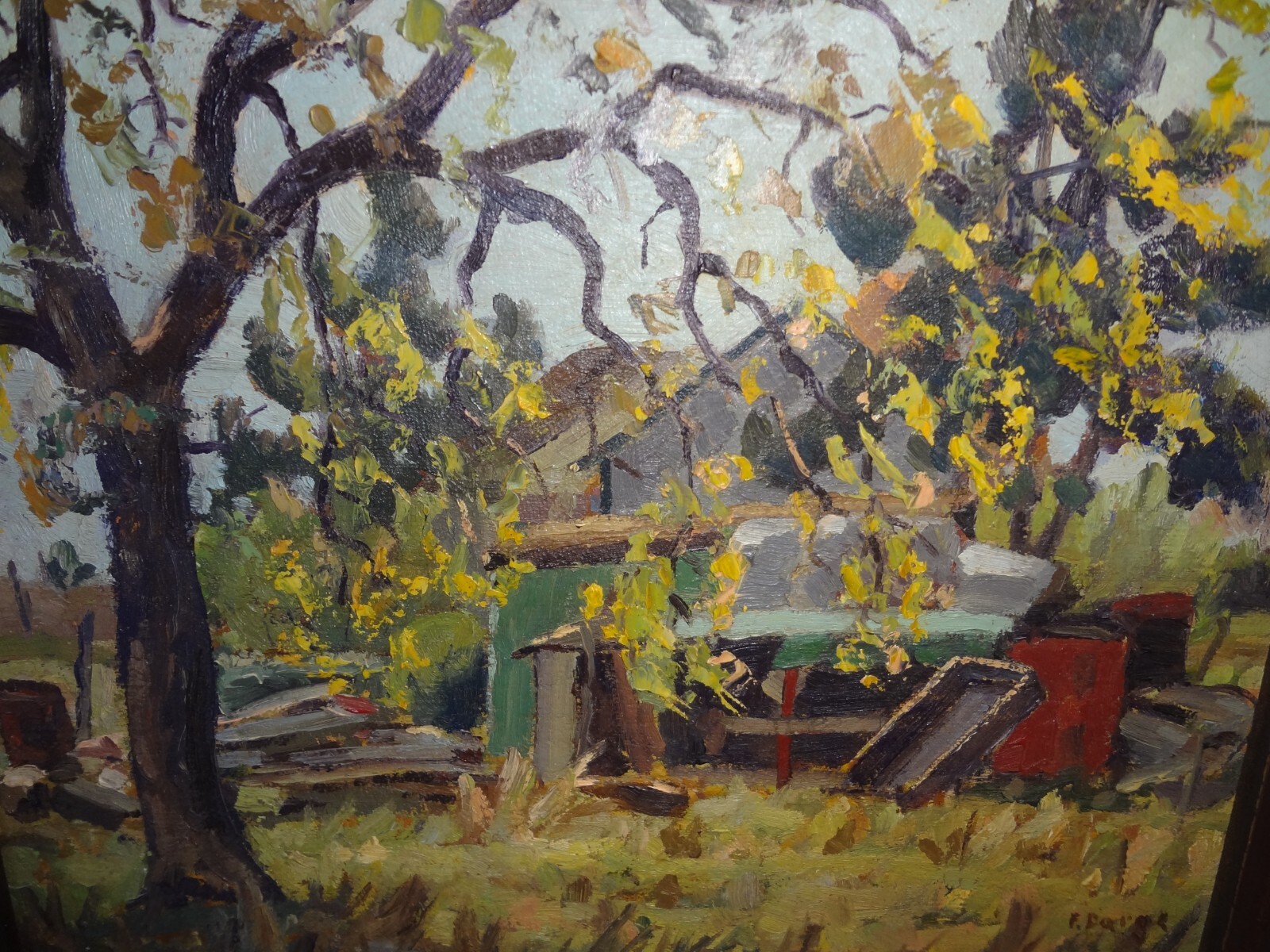 FRED DARGE Texas Artist Vintage Oil Painting "Fall" Fred Darge's ...