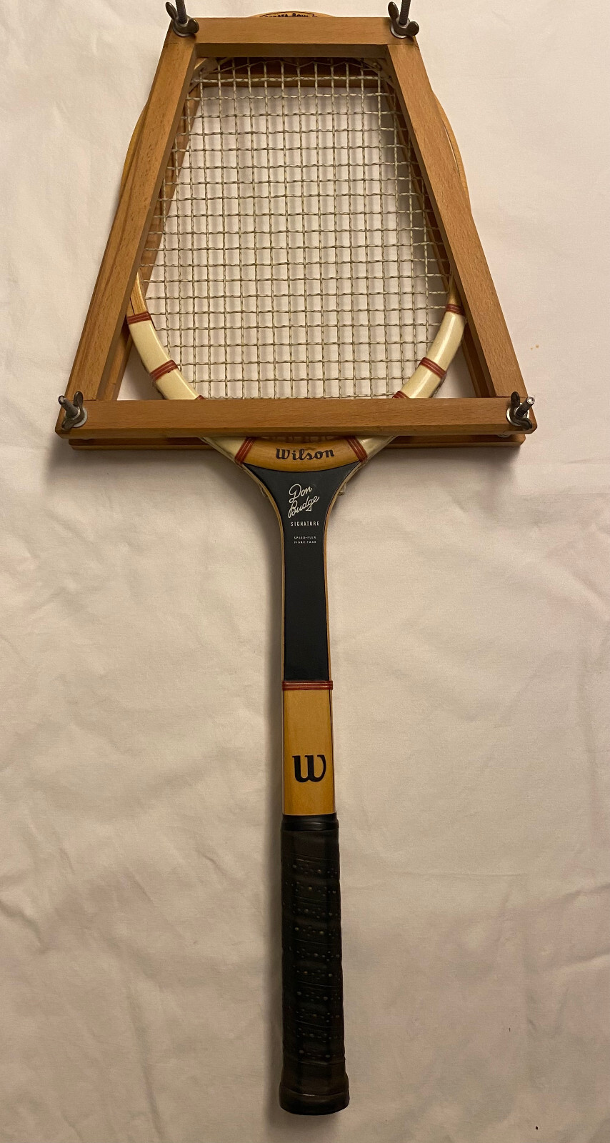 Vintage Don Budge Signature Wilson Tennis Speed Flex Fiber Face Racket ...
