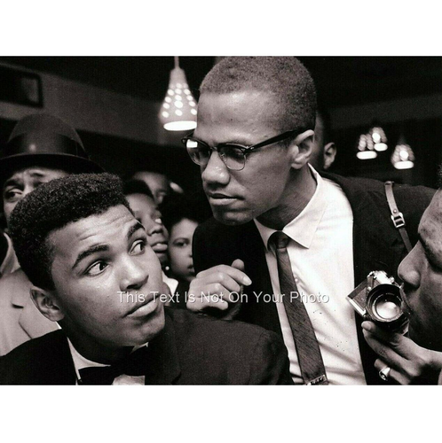 Malcolm X & Muhammad Ali Civil Rights Islam Vintage Photo Print Poster ...