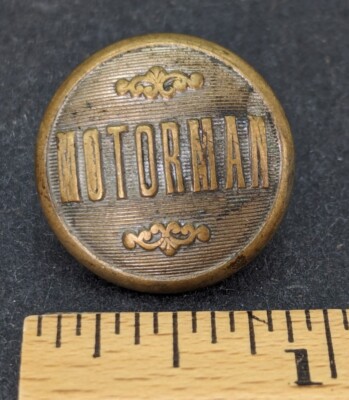 Antique RR Motorman Horstmann Philadelphia PA Railroad Uniform Button ...