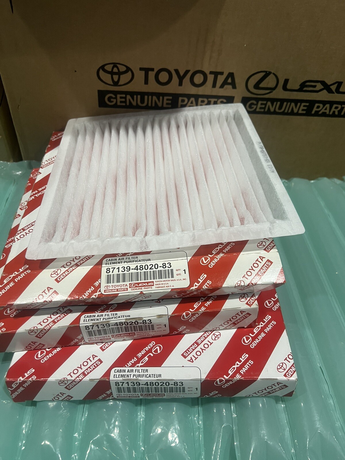 3/Set Toyota Highlander /Lexus IS OEM Genuine AC CABIN FILTER 87139 ...