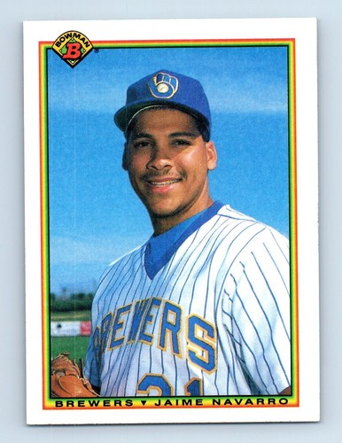 1990 Bowman Jaime Navarro Milwaukee Brewers #388 | eBay