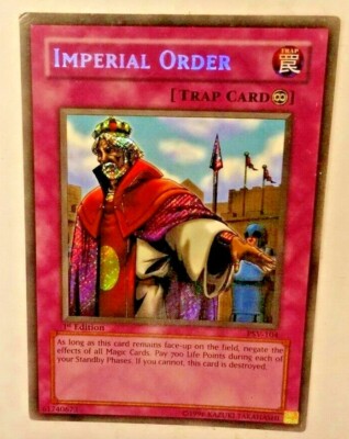 YUGIOH IMPERIAL ORDER 1ST EDITION PSV-104 CARD | eBay