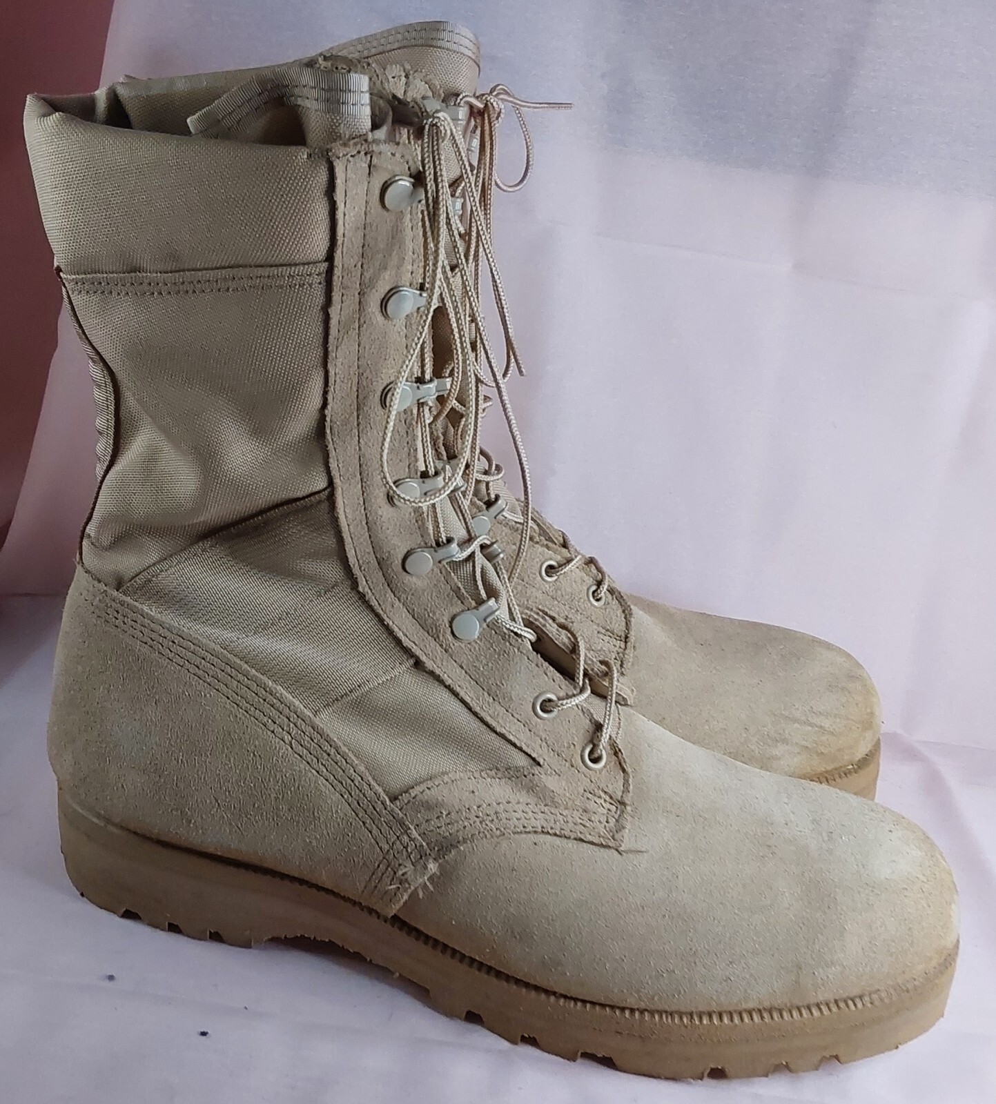 Wellco Combat Military Tactical Vibram Desert Tan Lea… - Gem