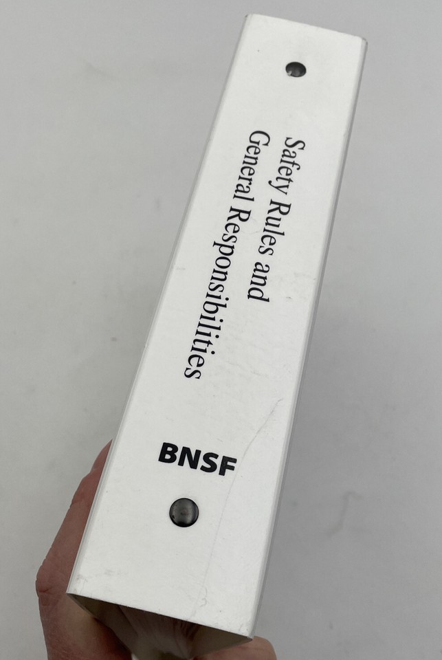 Burlington Northern Santa Fe 1997 Operating Safety Rules Book BNSF ...