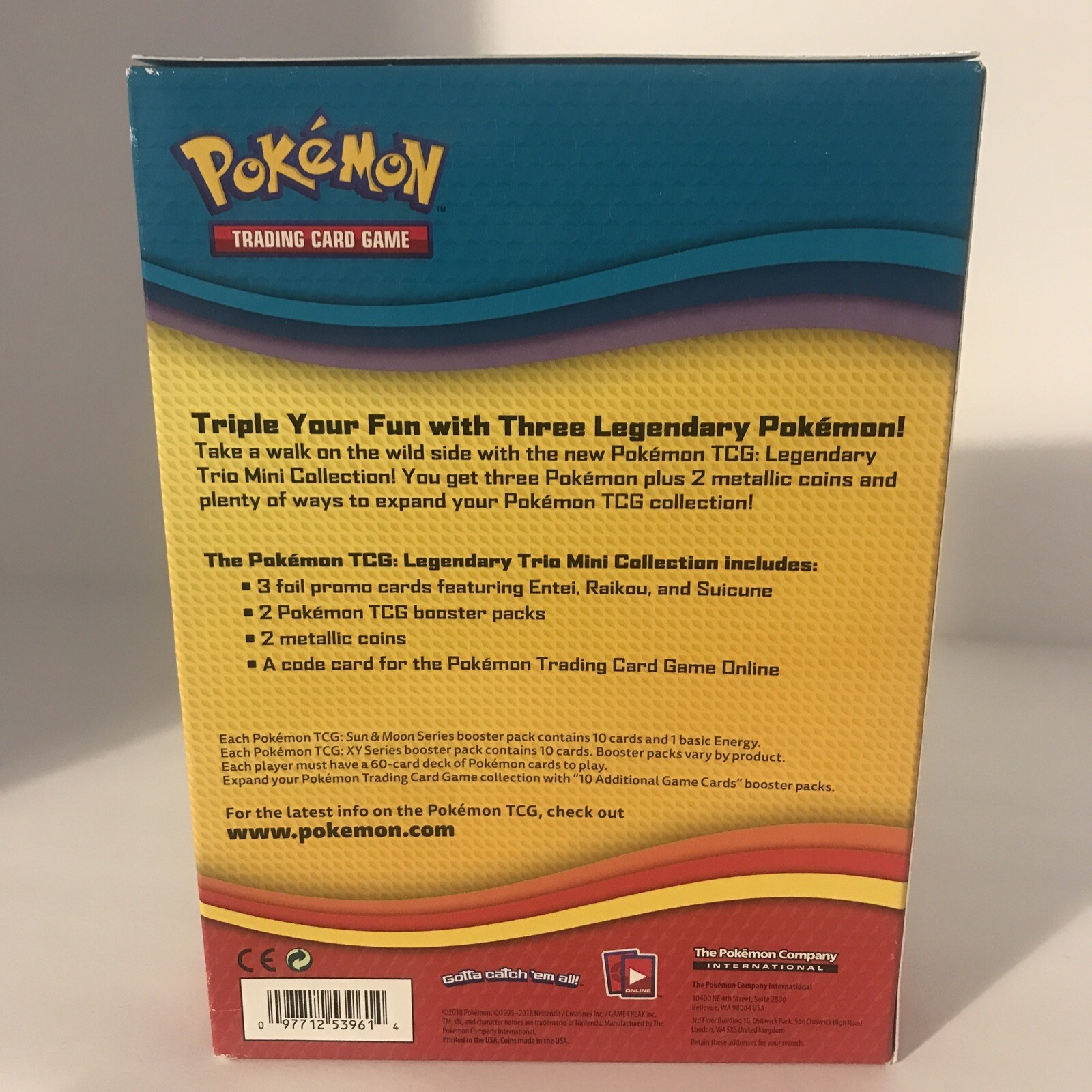 Pokemon Legendary Trio Mini Collection Trading Card Game Nintendo 2018 ...