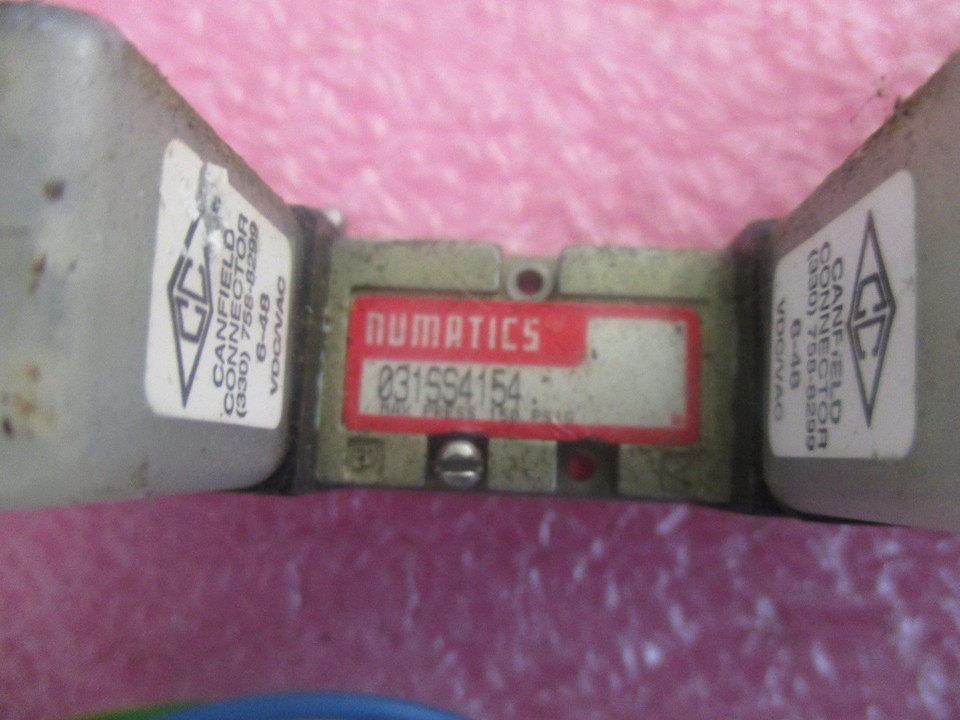Numatics Model: 031SA4154 Solenoid, With Two Canfield Connector 6-48 | eBay