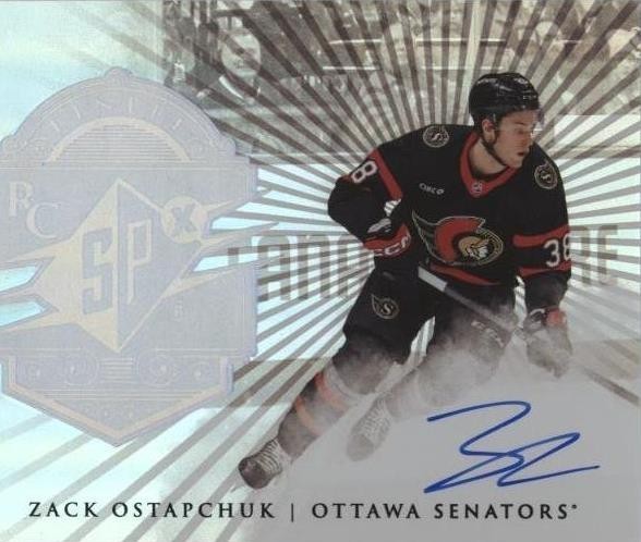 2024-25 Spx - Finite Rookies Zack Ostapchuk #F-39 Silver Spectrum ...