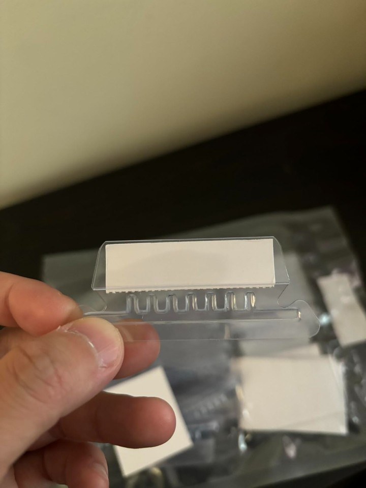 120 Hanging File Folder Tabs with 200 Inserts Clear Plastic File Labels ...