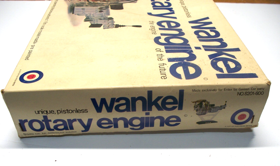 Vintage WANKEL ROTARY ENGINE Model Kit ENTEX Model #8201 1/5 Scale | eBay