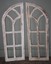 2 Wooden Antique Style Church WINDOW Frame Shutters Wood Gothic 36" Shabby | eBay