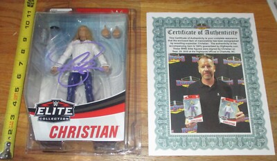2019 WWE WWF Mattel Christian Wrestling Figure Elite Series 76 Signed ...