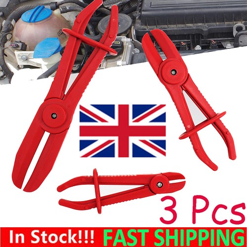 3PCS Plastic Hose Pinch Clamp Brake Fuel Water Line Plier Set Garage ...