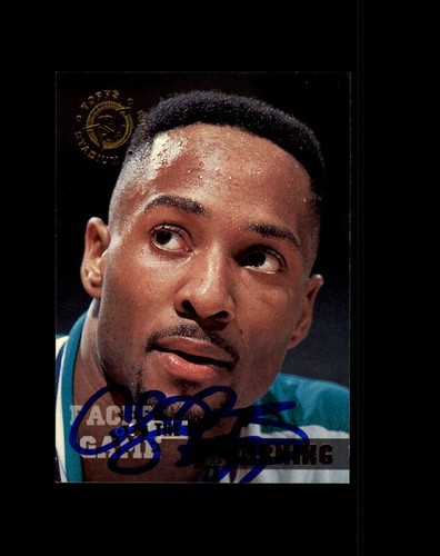 Alonzo Mourning Signed 1994-95 Topps Stadium Club #357 IPA In Person ...