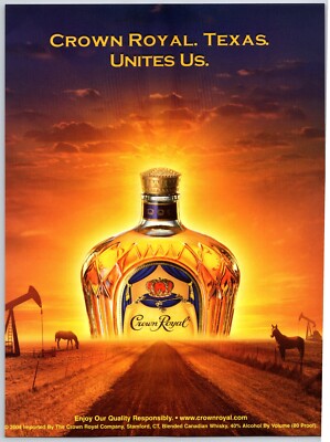 Crown Royal Ad Bottle Horses Advertisement 2006 8x10 Print | eBay