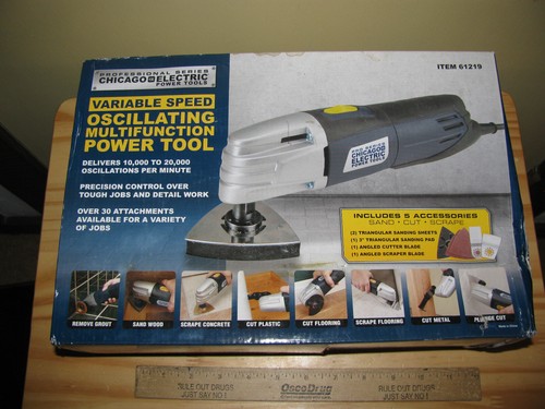 CHICAGO ELECTRIC CORDED VARIABLE SPEED OSCILLATING MULTIFUNCTION TOOL ...