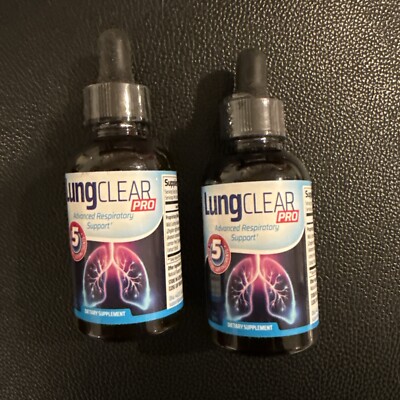 (2 Bottles!) Lung Clear Pro (Lungclear) 2 fl oz Exp 2026 | eBay