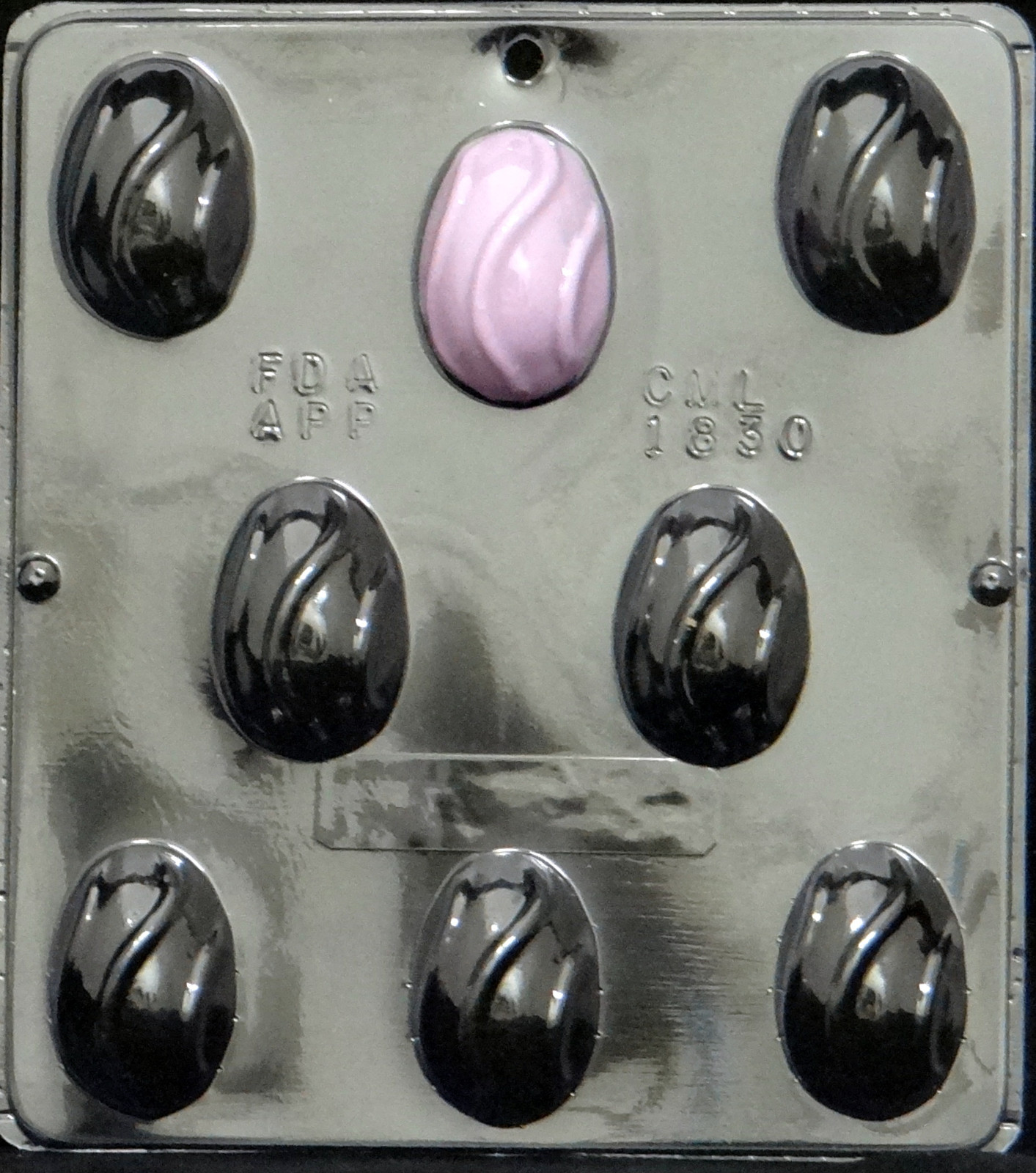 2" Egg with Swirl Chocolate Candy Mold Easter 1830 NEW | eBay