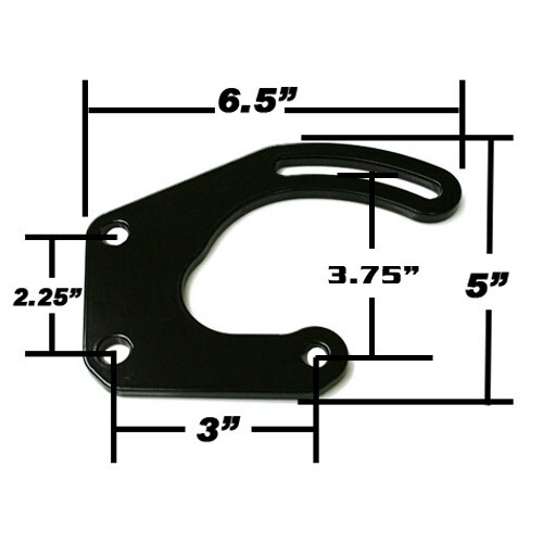 BBC Power Steering Bracket with Short Water Pump Big Block Chevy Driver ...
