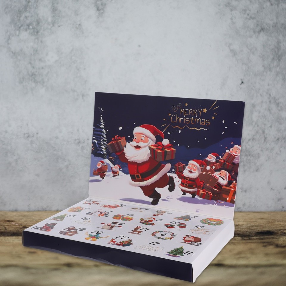 Christmas Countdown Calendar Box Empty Advent Calendar Present Boxes ...