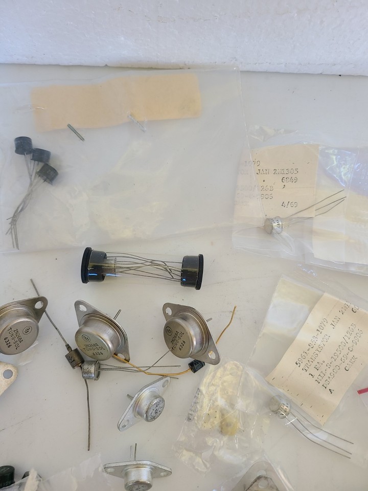 Huge Lot Mix Brands Electronic Repair Parts Diodes Transistors Etc, NOS ...