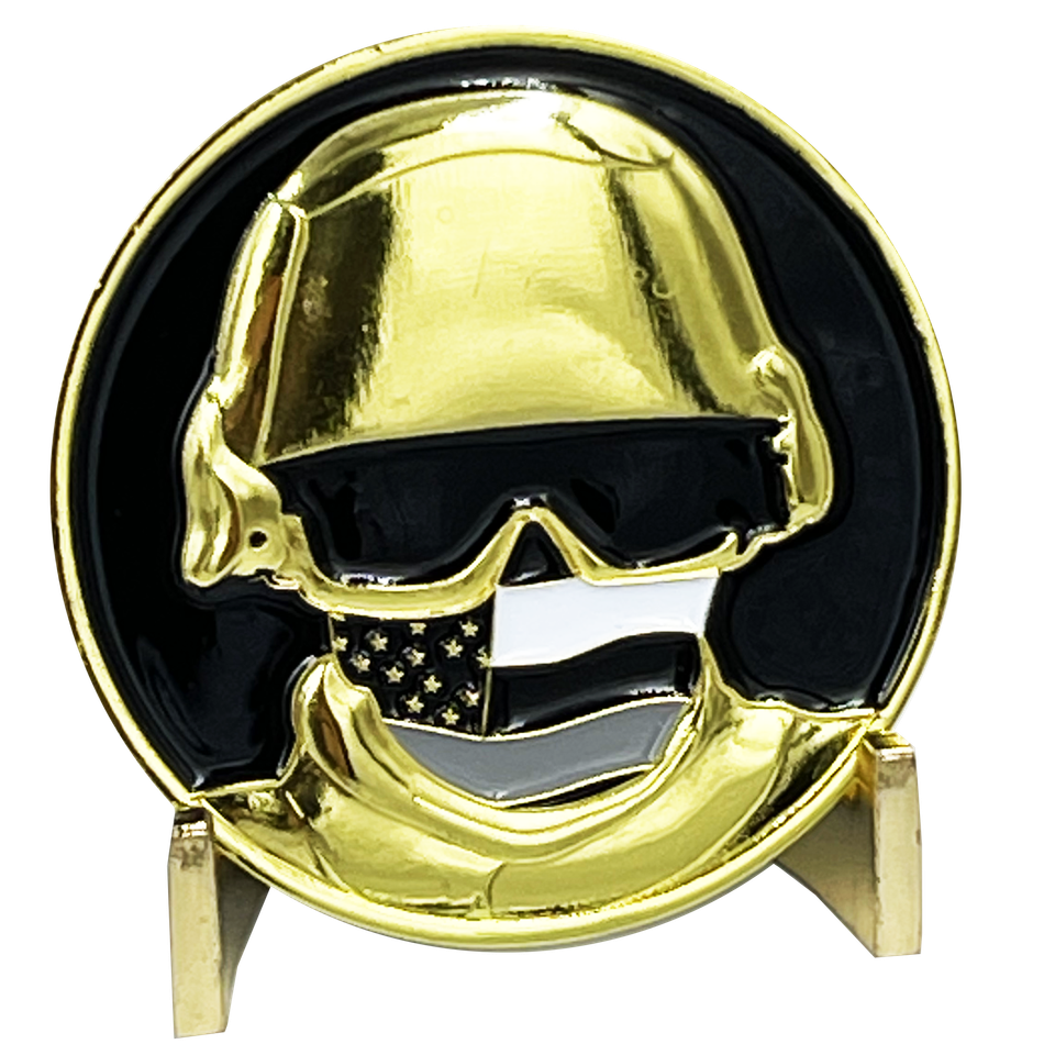 BL7-002 RRT Rapid Response Team Thin Gray Line Challenge Coin ...