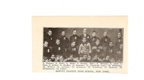 Dewitt Clinton High School New York 1907 Football Team Picture | eBay