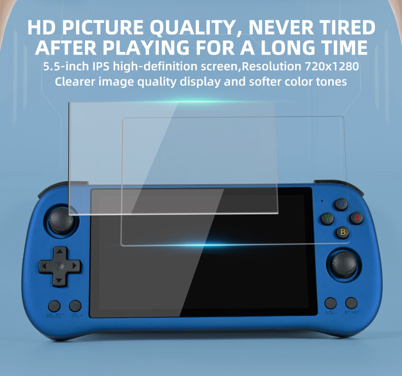Powkiddy X55 Retro Handheld Game Console 128GB Linux System 5.5 inch ...