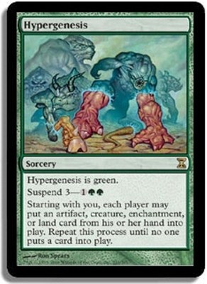MTG 3X TIME SPIRAL HYPERGENESIS NM MAGIC THE GATHERING GREEN RARE ...