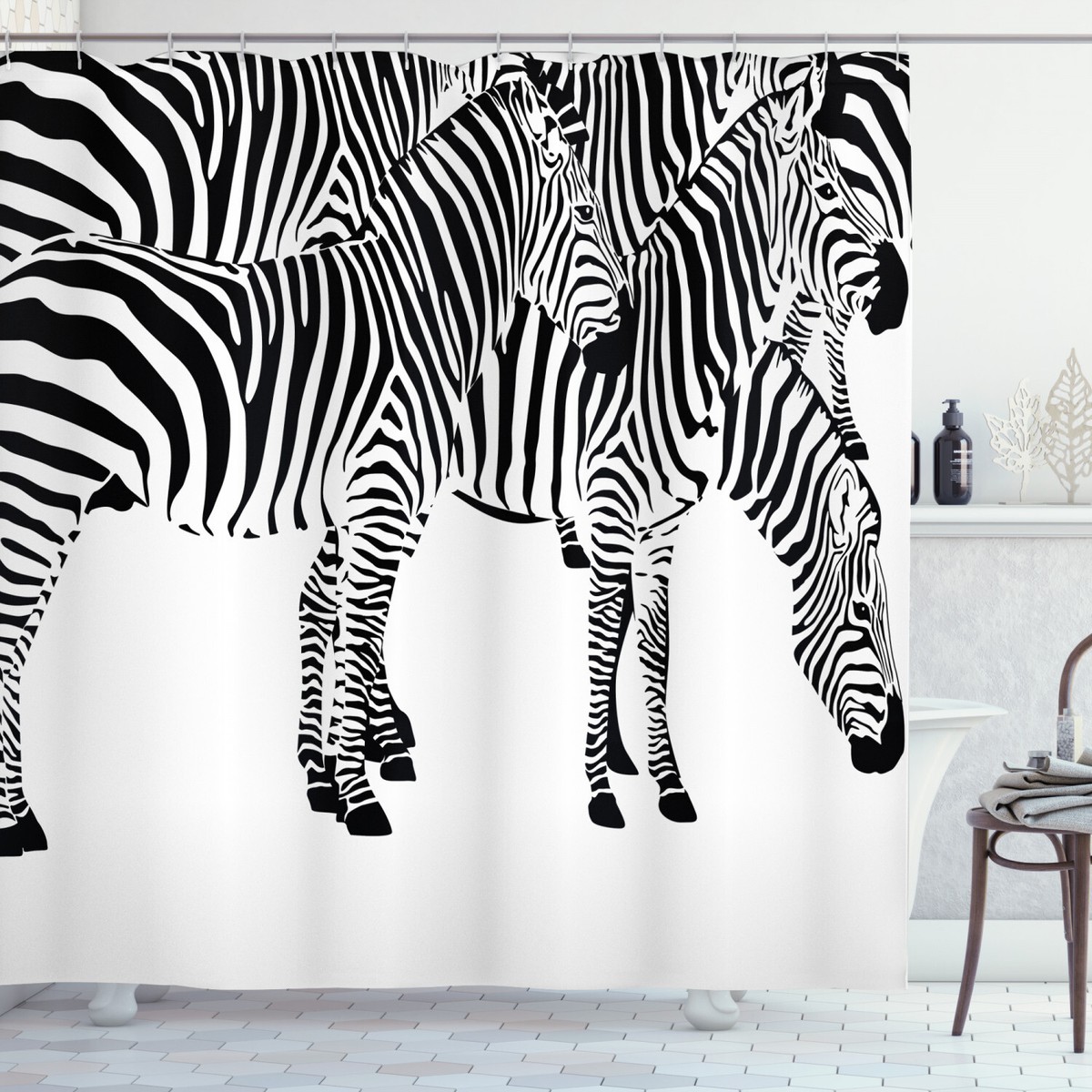 Zebra Shower Curtains