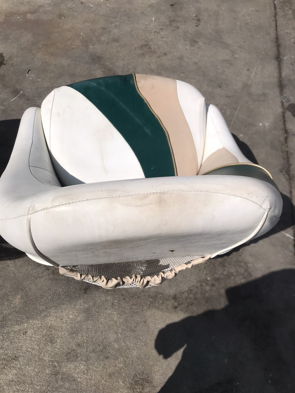 Rinker boat captains chair chairs seats set with mount base pedestals ...