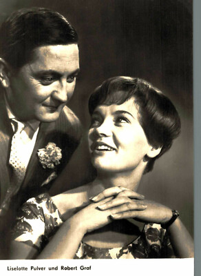 Robert Graf-Liselotte Pulver * Original-DEFA- Postcard * No. 9118 B | eBay