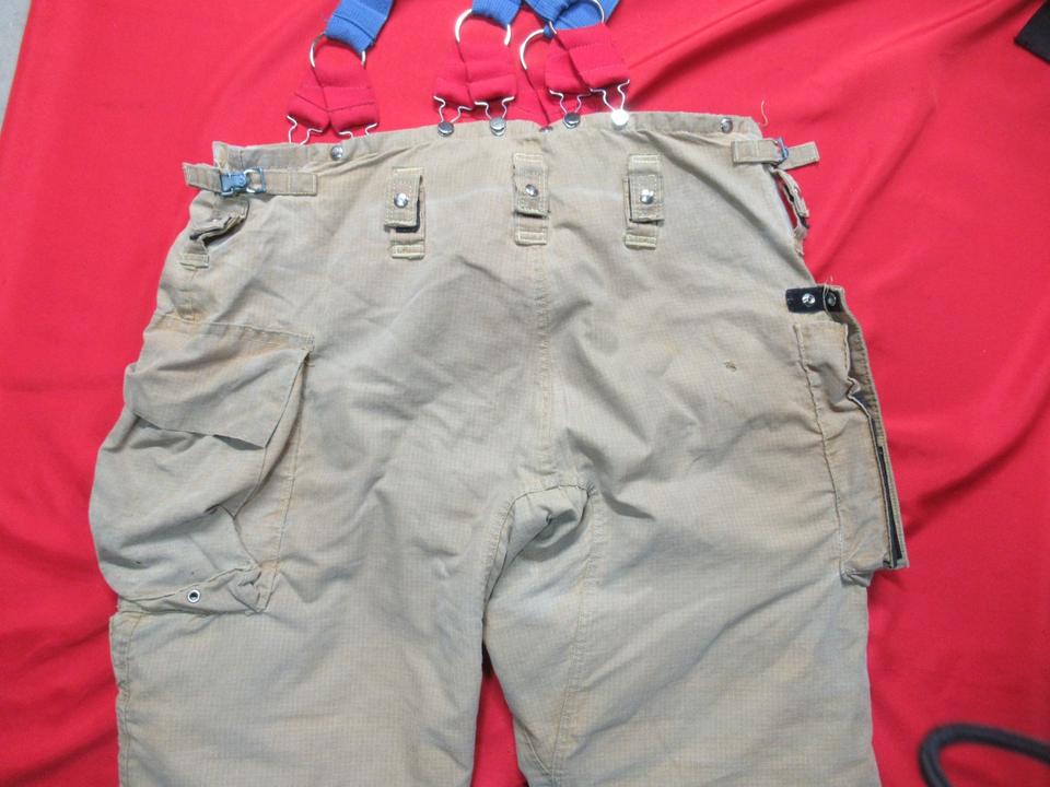 MORNING PRIDE 48 x 27 Fire Fighter Turnout PANTS BUNKER GEAR RESCUE TOW ...