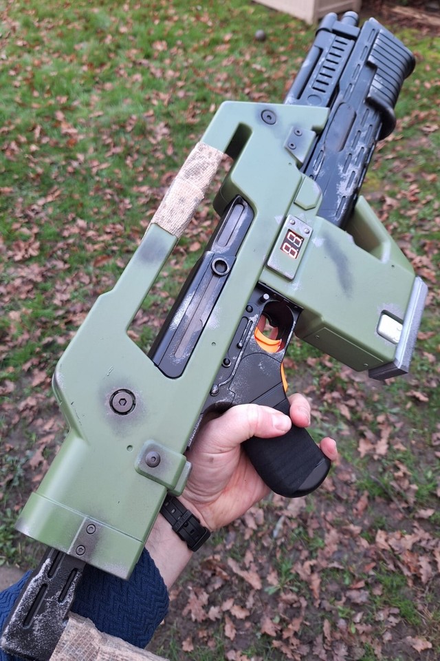 Nerf Aliens M41-A Pulse Rifle for LARP or cosplay | eBay UK