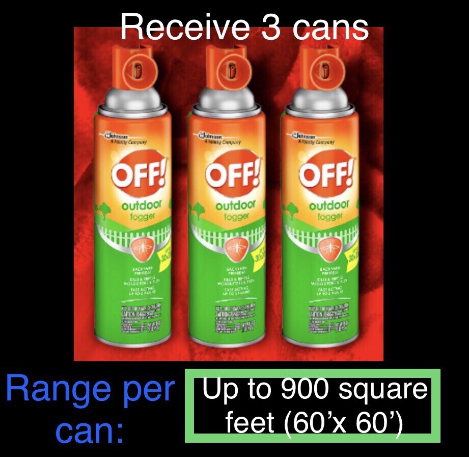 Outdoor Insect Fogger OFF! Outdoor Fogger Insect Repellent Spray - 12 ...