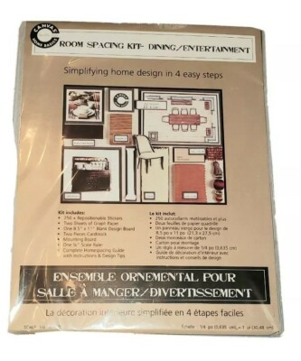 Canvas Home Basics Room Spacing Design Kit- Family Living | eBay
