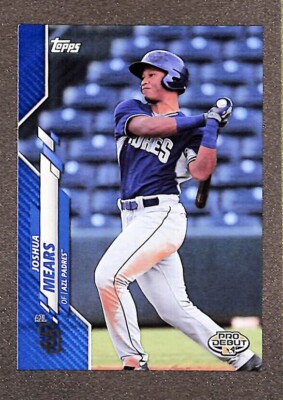 2020 Topps Pro Debut #PD-139 Joshua Mears Prospect Rookie RC Blue ...