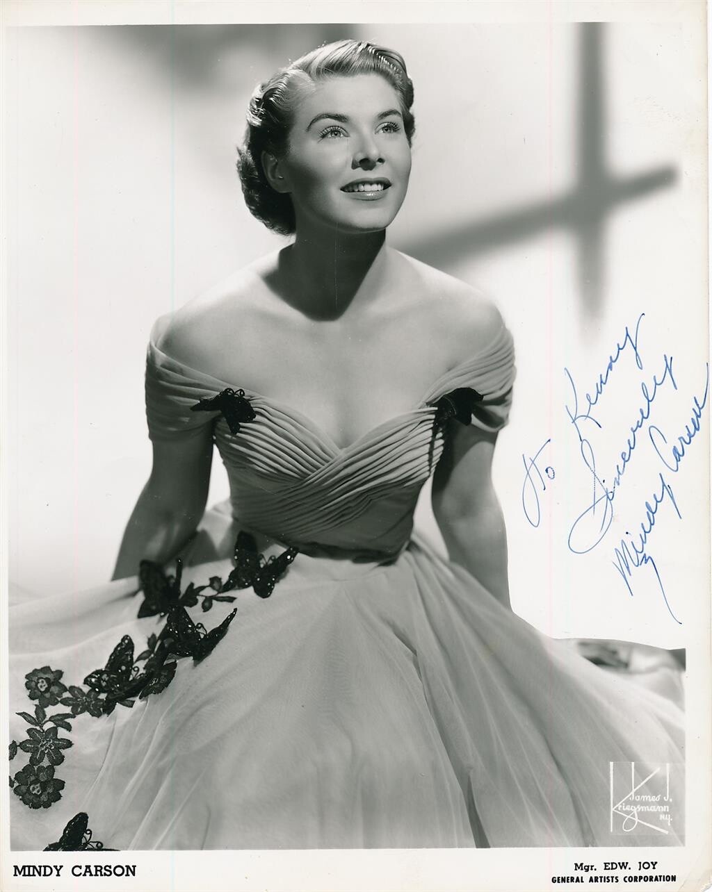 Mindy Carson - Signed Vintage B&W Photograph | eBay