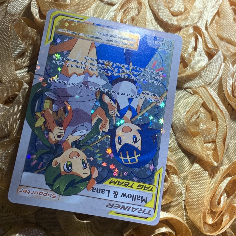 Mallow & Lana TRAINER Support ACG Anime Girl Goddess Holo Card | eBay