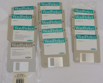 Wordperfect 6.0 for Windows 3.5" Floppy Disks Vintage | eBay