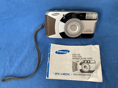 Vintage Samsung Maxima Zoom 105XL 35mm Film Camera Point and Shoot w ...