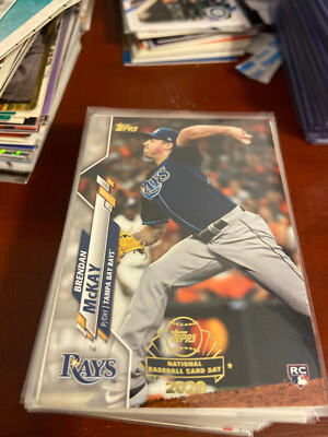 Brendan McKay - 2020 Topps NATIONAL BASEBALL CARD DAY #UP-2 - Tampa Bay ...
