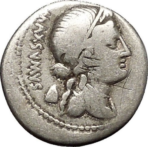 Roman Republic Rome 75BC Roma Liberty Venus Cupid Ancient Silver Coin ...