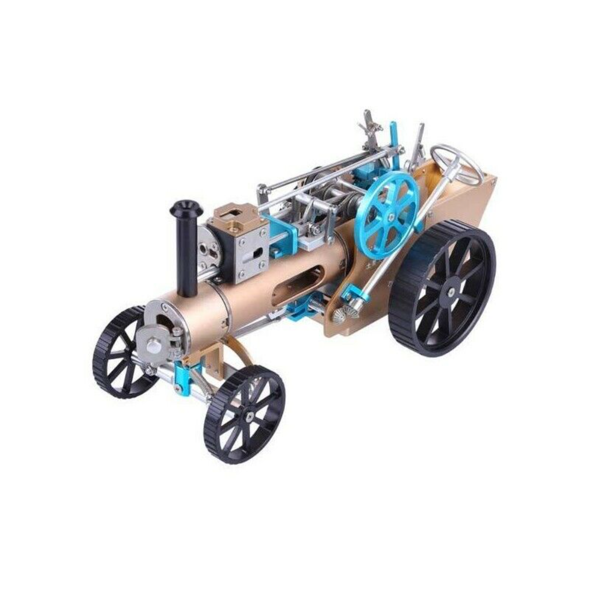 DM34 Steam Car Model Steam Engine Car Kit Steam Automobile Unassembled ...