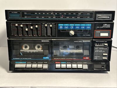 Sears LXI Series Tape Deck, Equalizer Stereo Tuner Amplifer Set Works ...